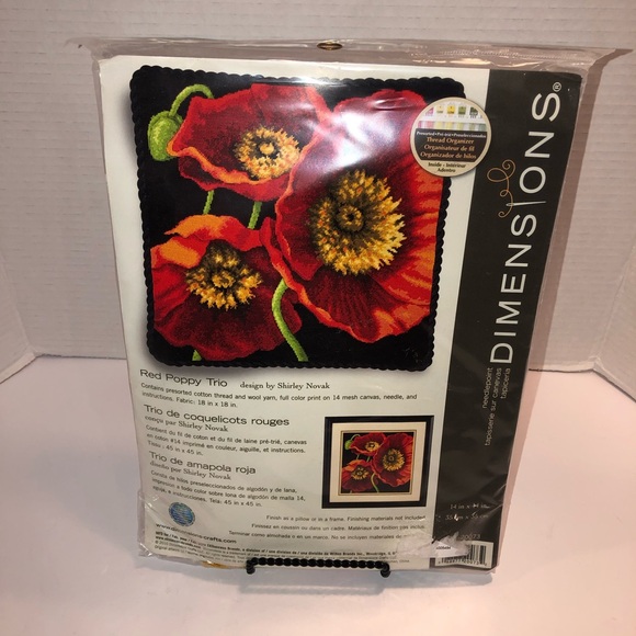 Dimensions | Office | New Dimensions Shirley Novak Red Poppy Trio ...